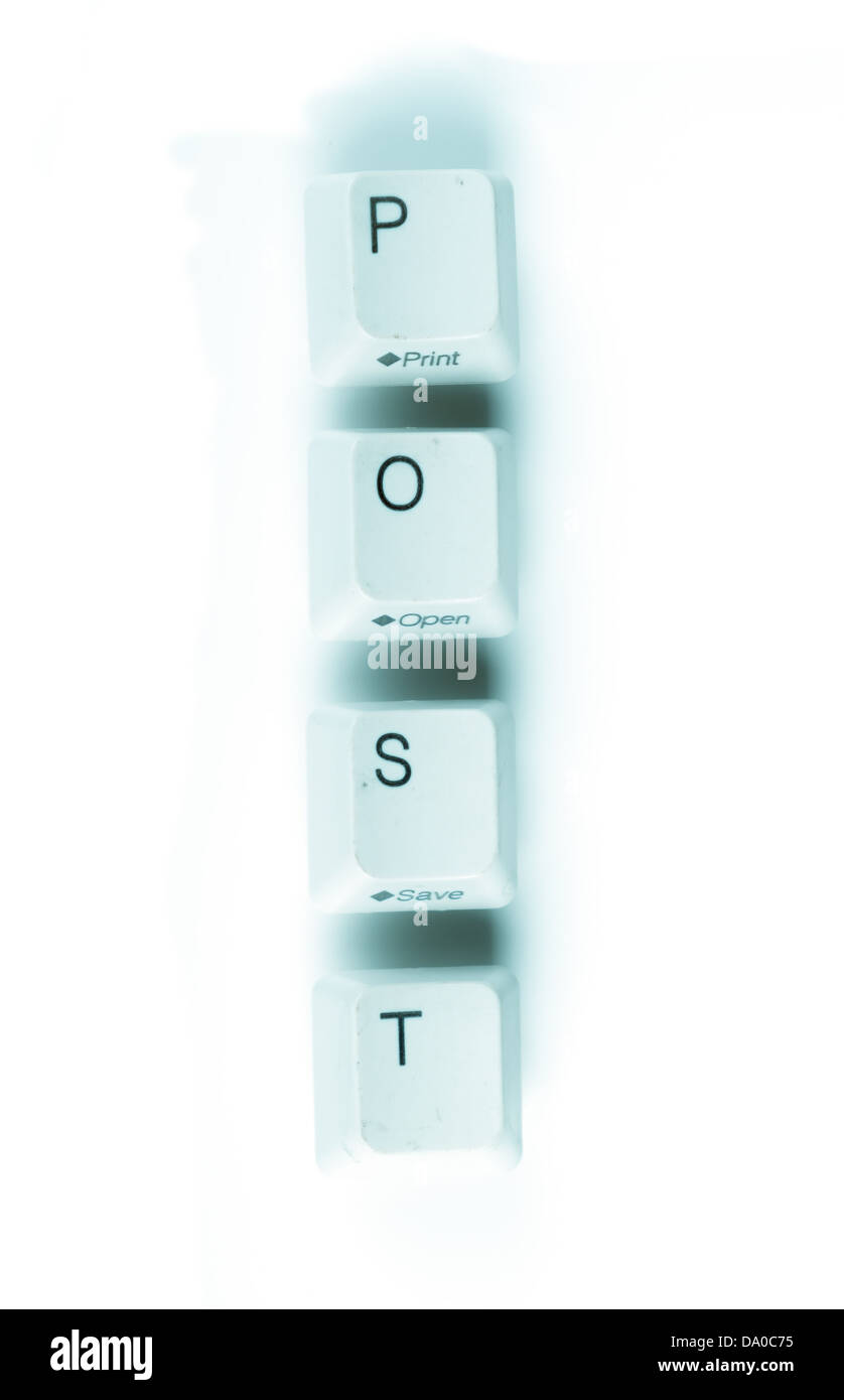 Post word written with computer buttons Stock Photo - Alamy Post word written with computer buttons Stock Photo - Alamy