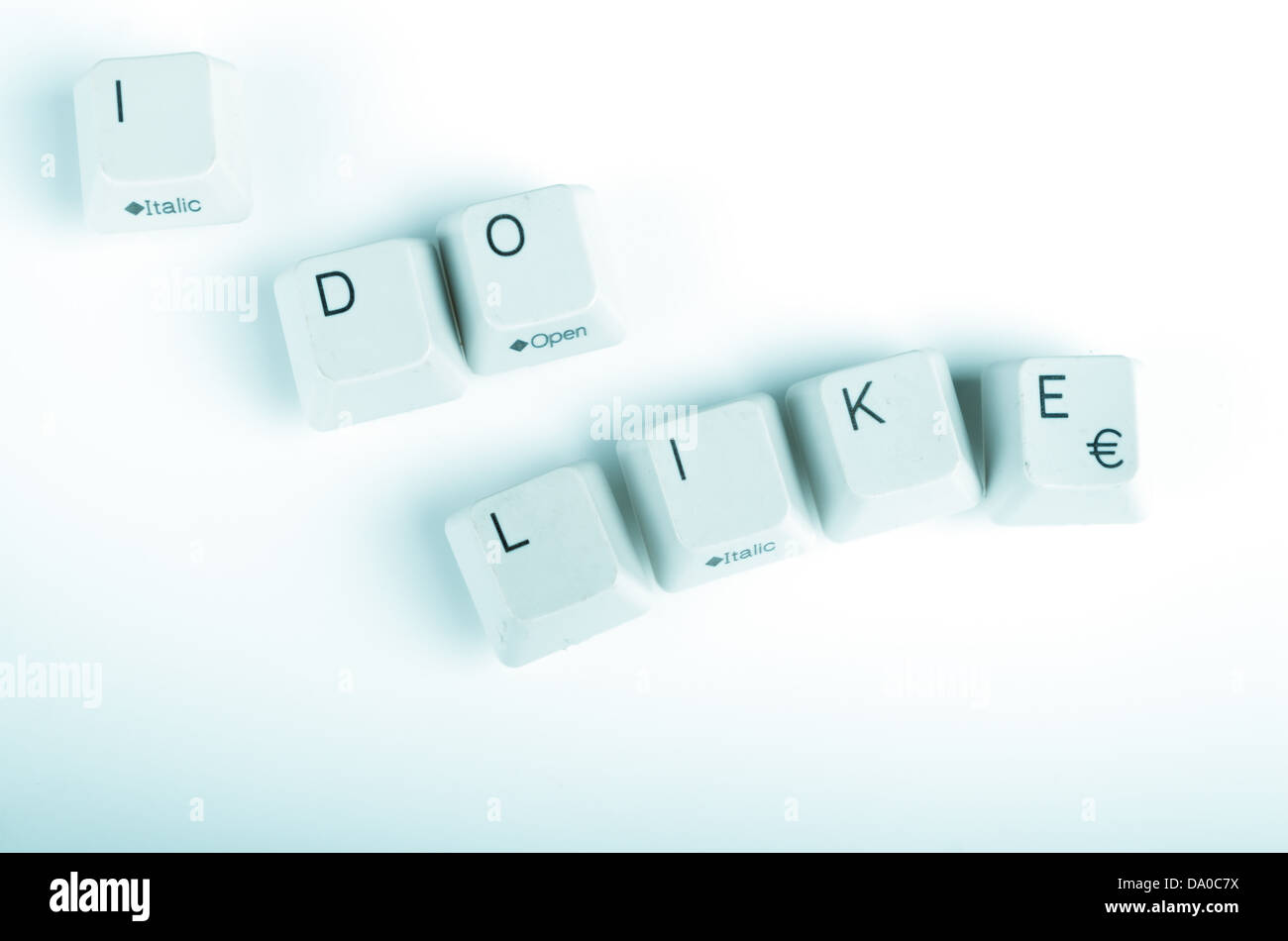 Do like word written with computer buttons Stock Photo - Alamy