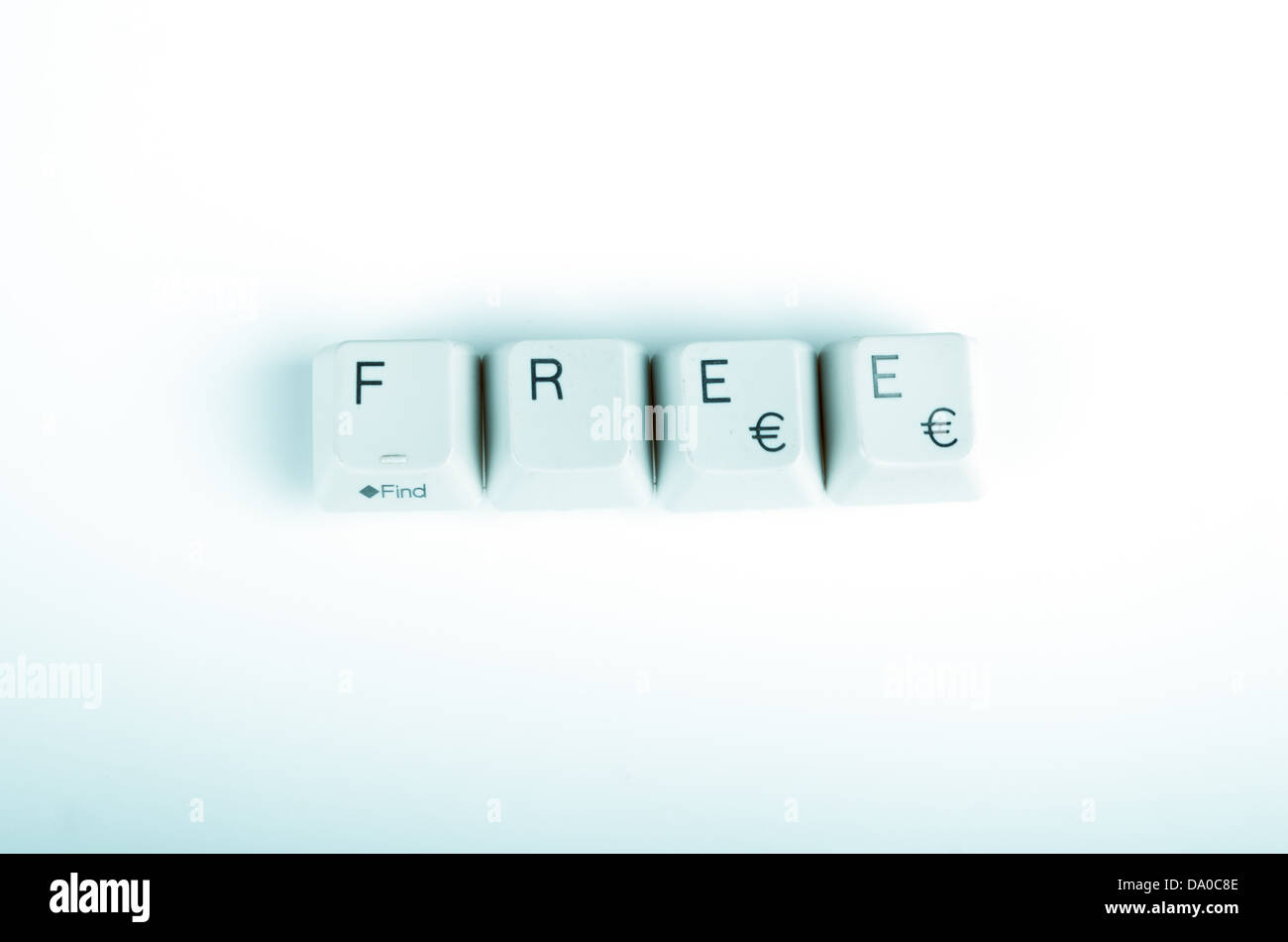 free word written with computer buttons Stock Photo - Alamy