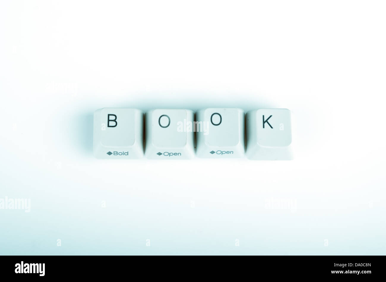 book word written with computer buttons Stock Photo - Alamy