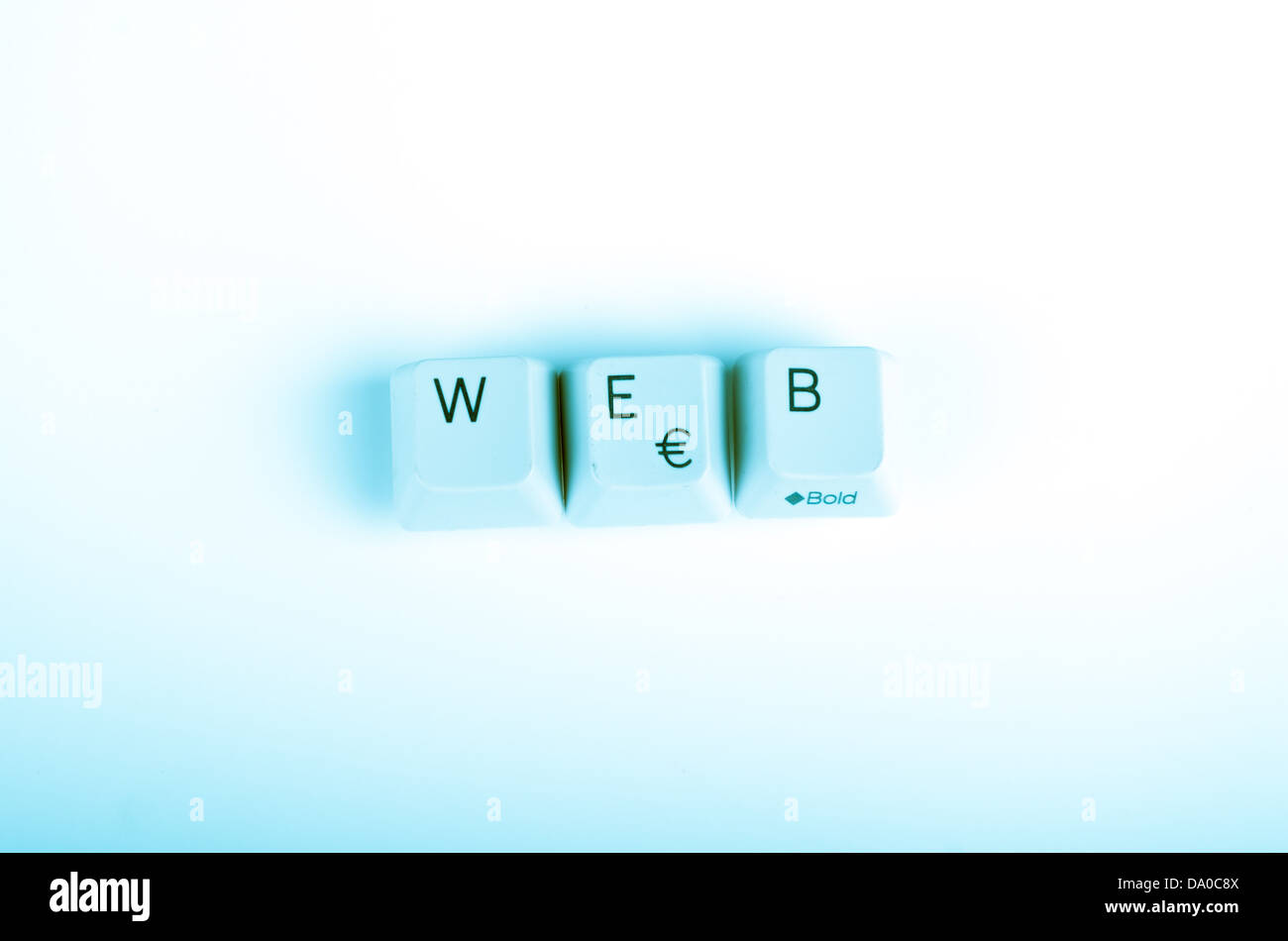 web word written with computer buttons Stock Photo - Alamy
