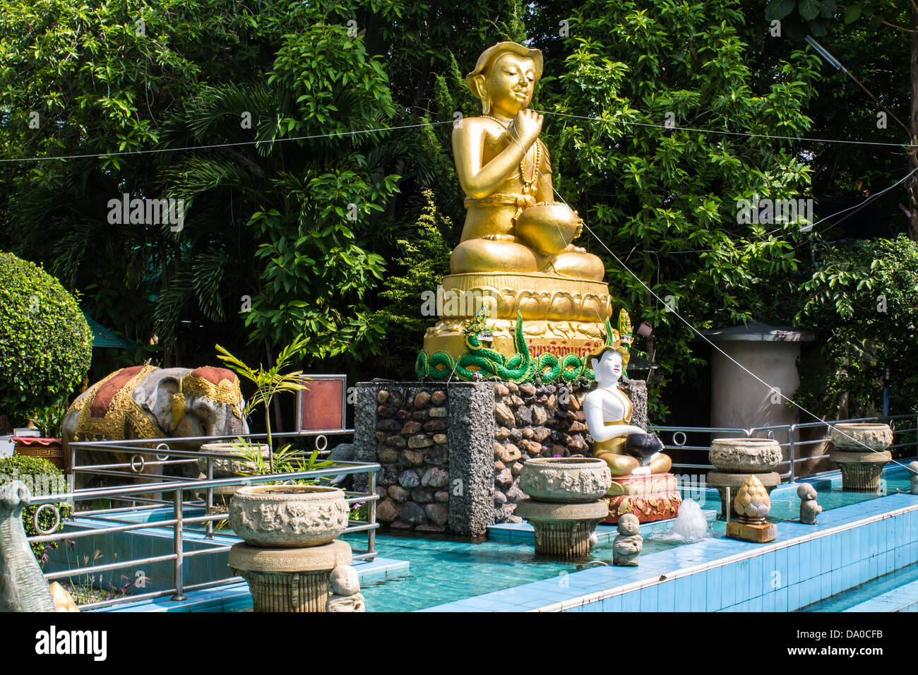 Shin Upagutta Statue in Wat Sri Don Moon , Chiangmai Thailand Stock ...
