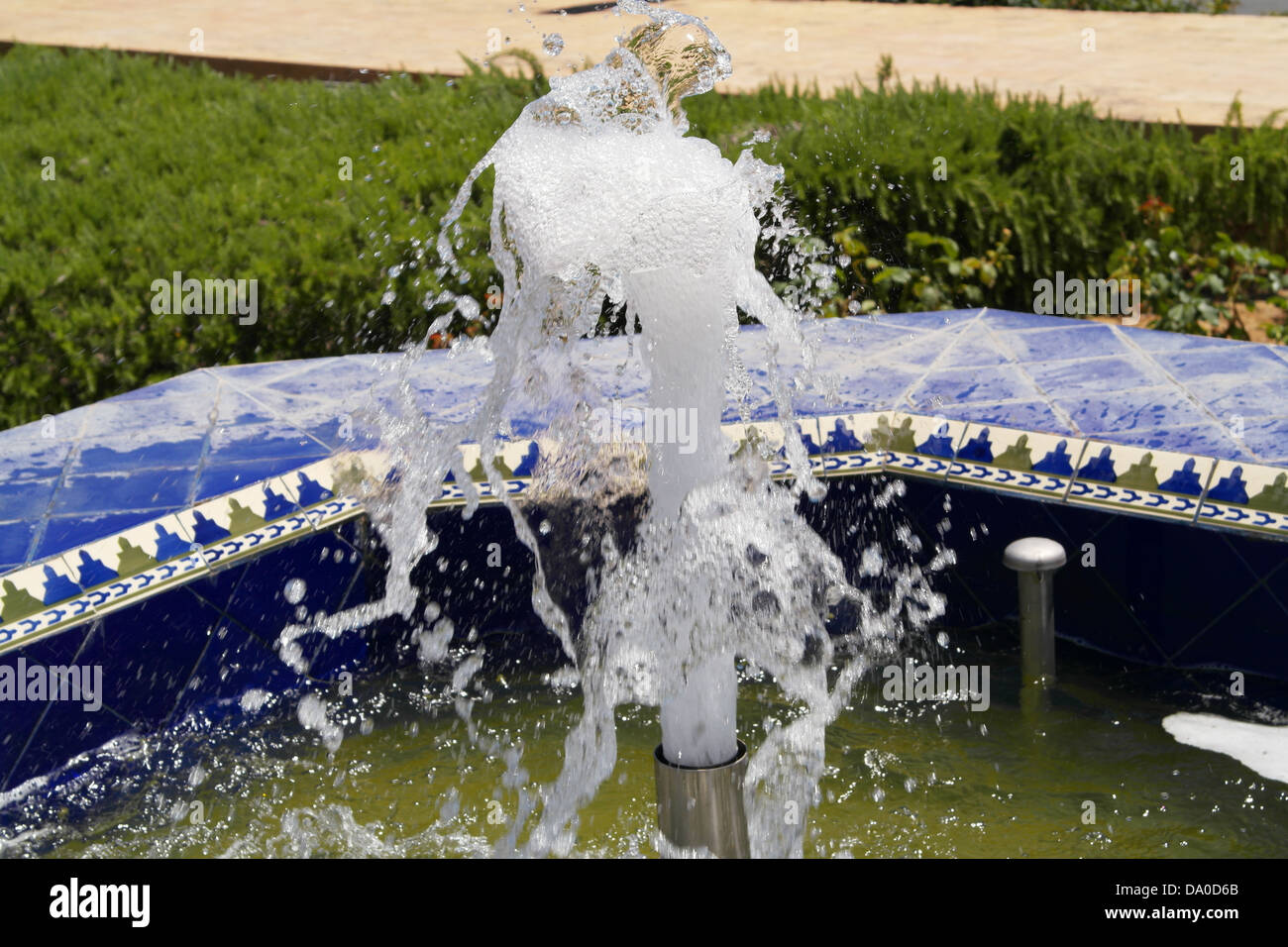 Close-up of an stone fountain with dripping water, Portugal Stock Photo ...
