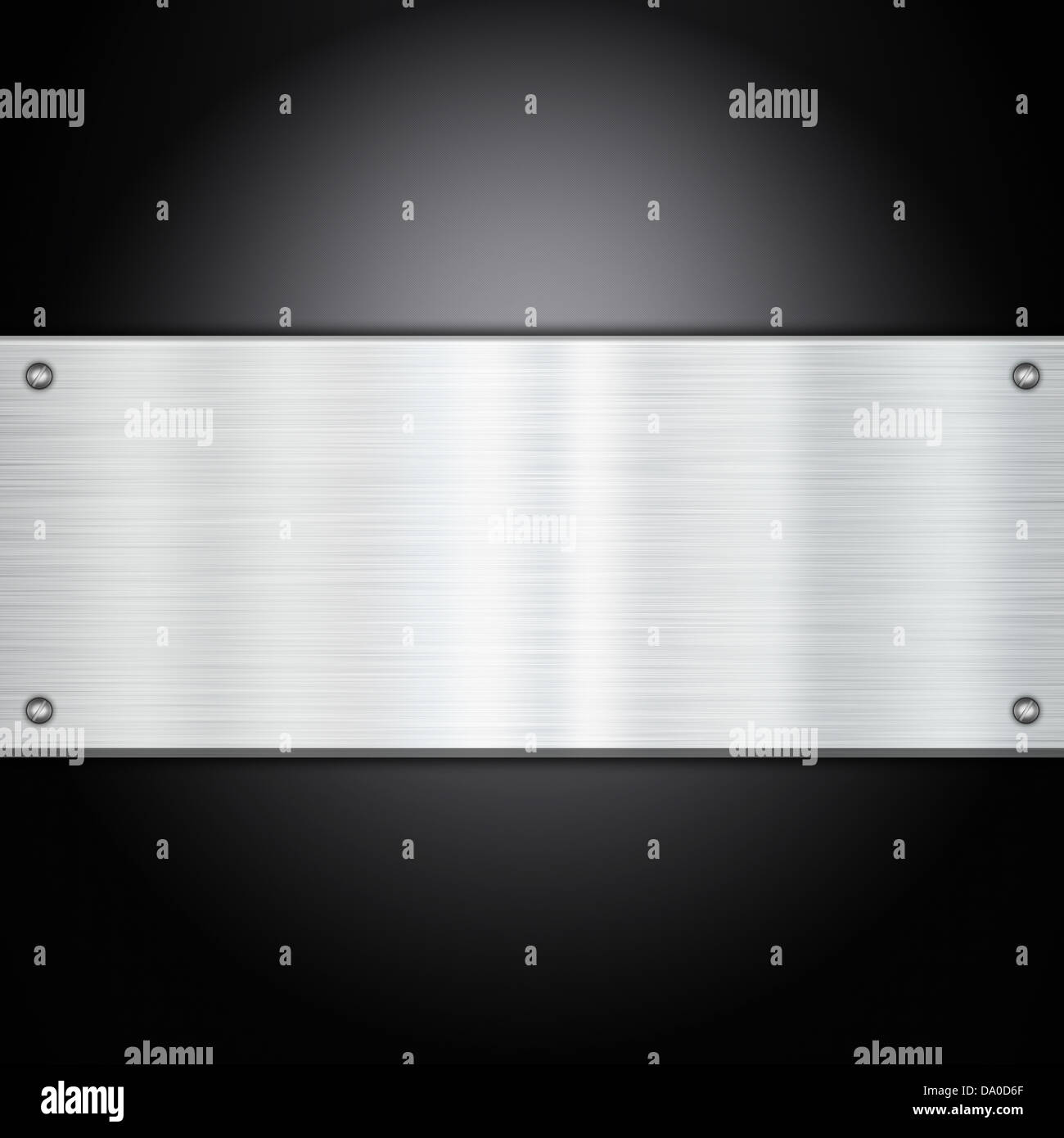 Shiny metal plate on a carbon fibre background Stock Photo - Alamy