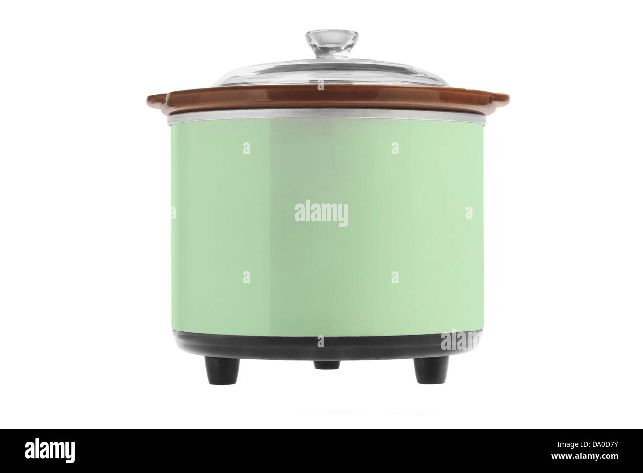 Green Electric Cooker On White Background Stock Photo - Alamy