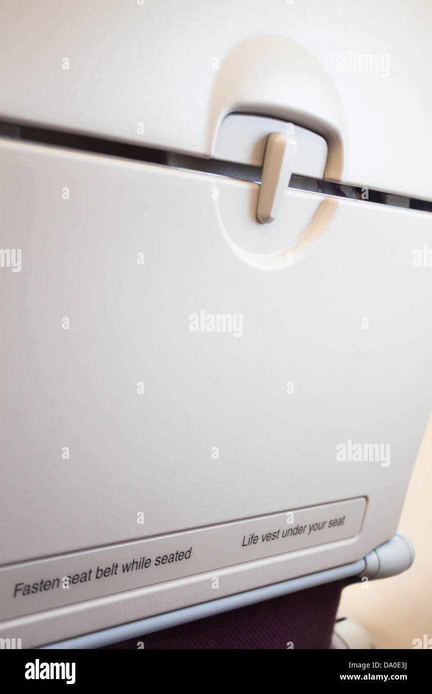 Folding airplane table hi-res stock photography and images - Alamy