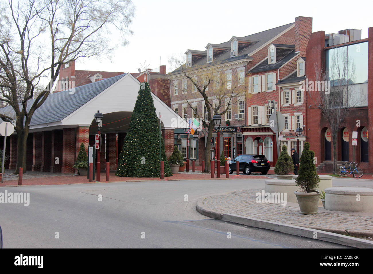 Colonial buildings facades at Philadelphia, Pennsylvania, United States ...