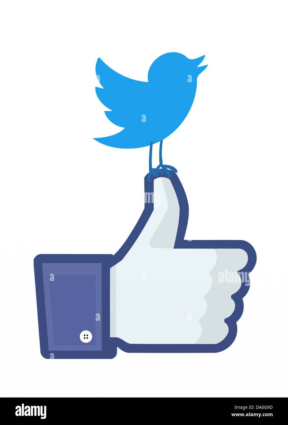 Twitter icon button on Cut Out Stock Images & Pictures - Alamy