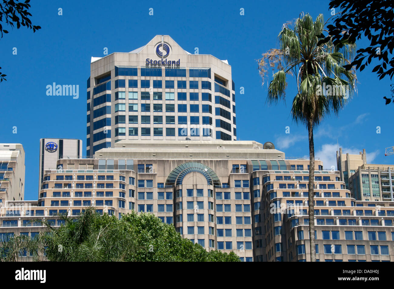 Stockland building as seen from Hyde Park Sydney New South Wales ...