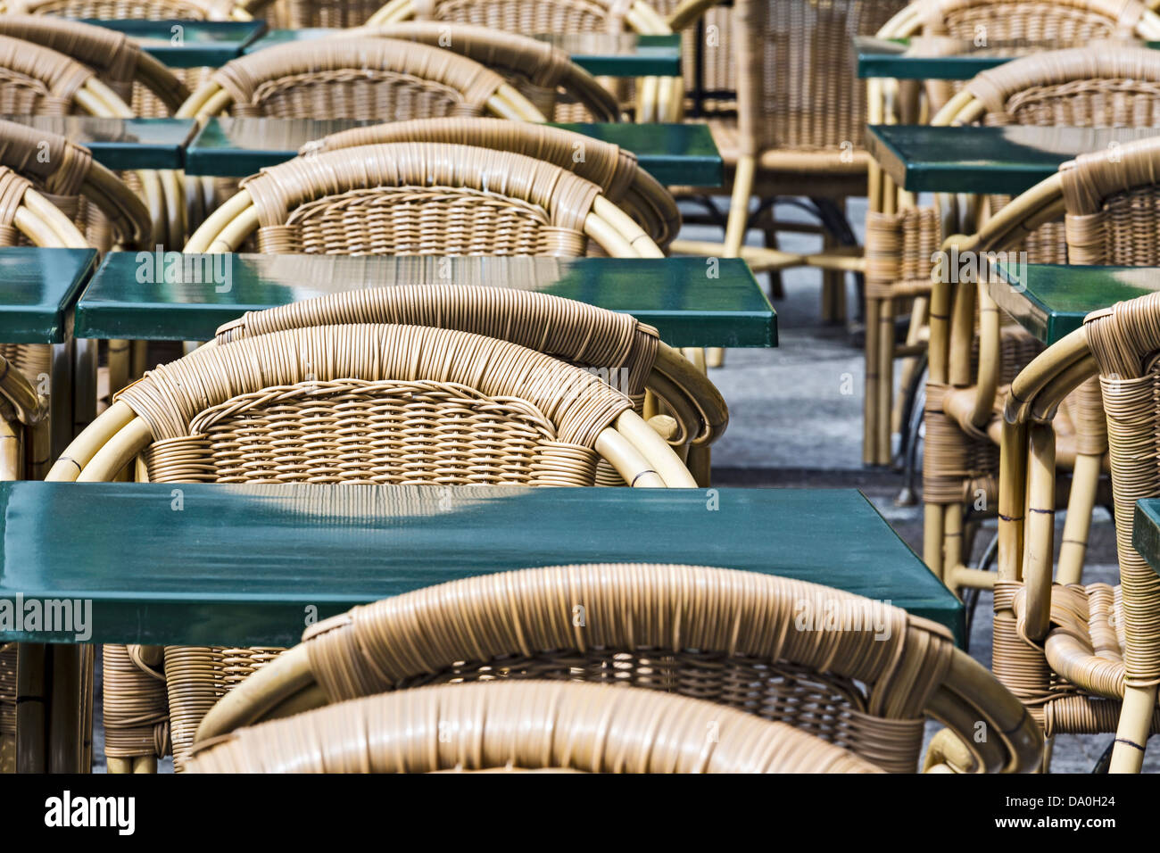 Tables and chairs Stock Photo - Alamy