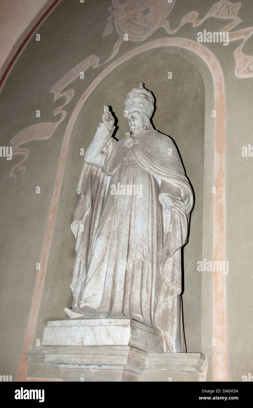 statue of a man in the monastery of Montserrat Stock Photo - Alamy