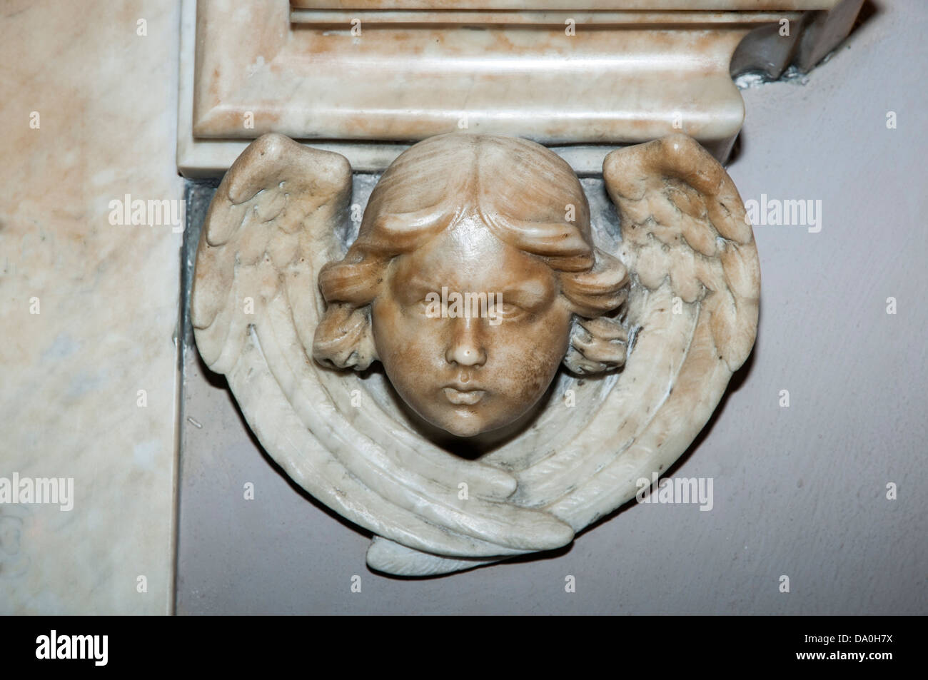 monument with an angel face Stock Photo - Alamy
