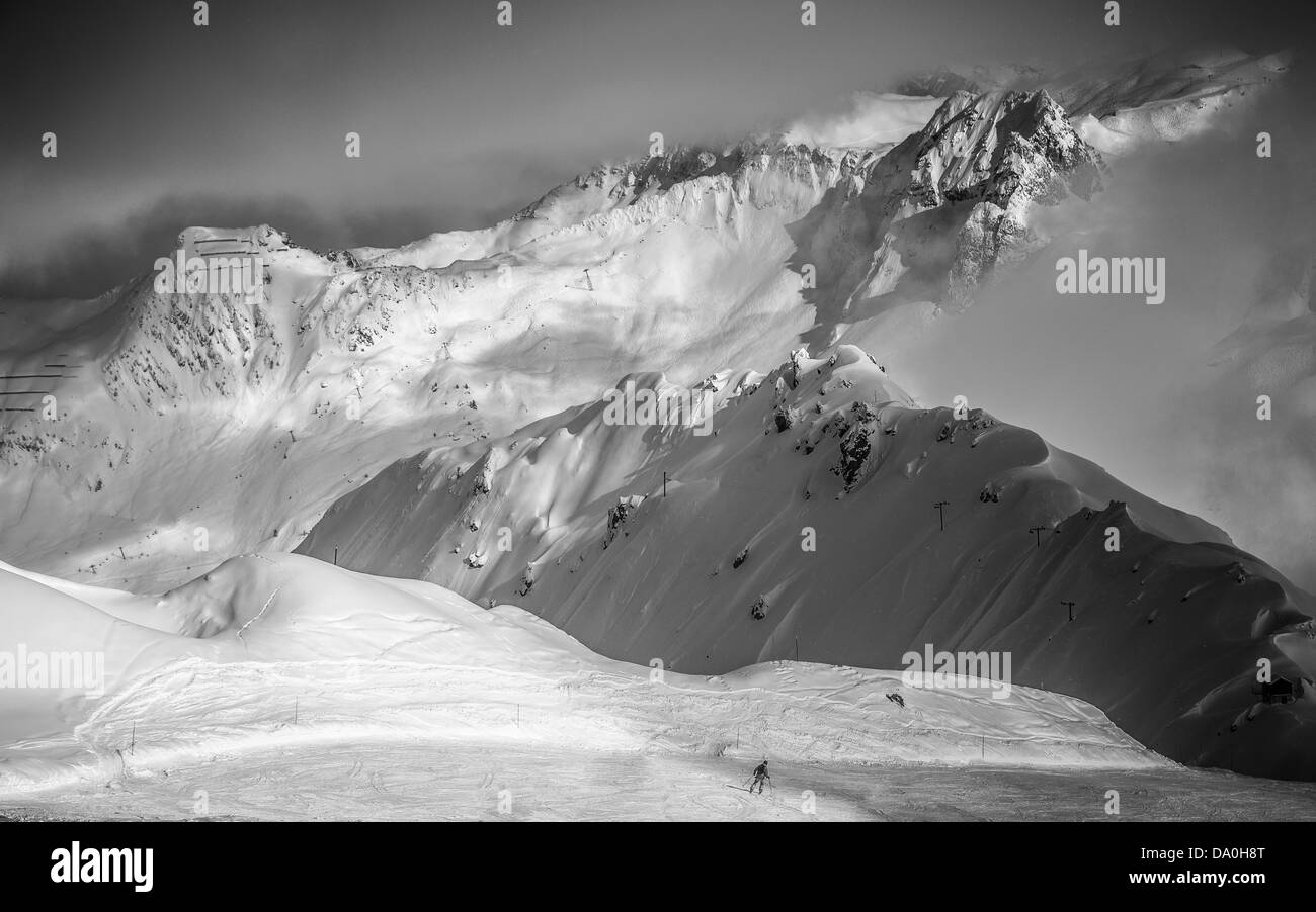 Dramatic light clouds over Black and White Stock Photos & Images - Alamy