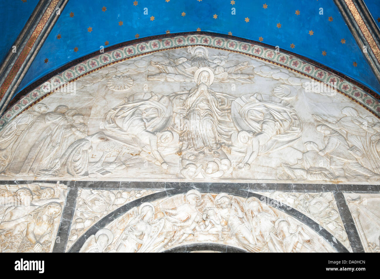 church architecture and sculptures colors Stock Photo - Alamy