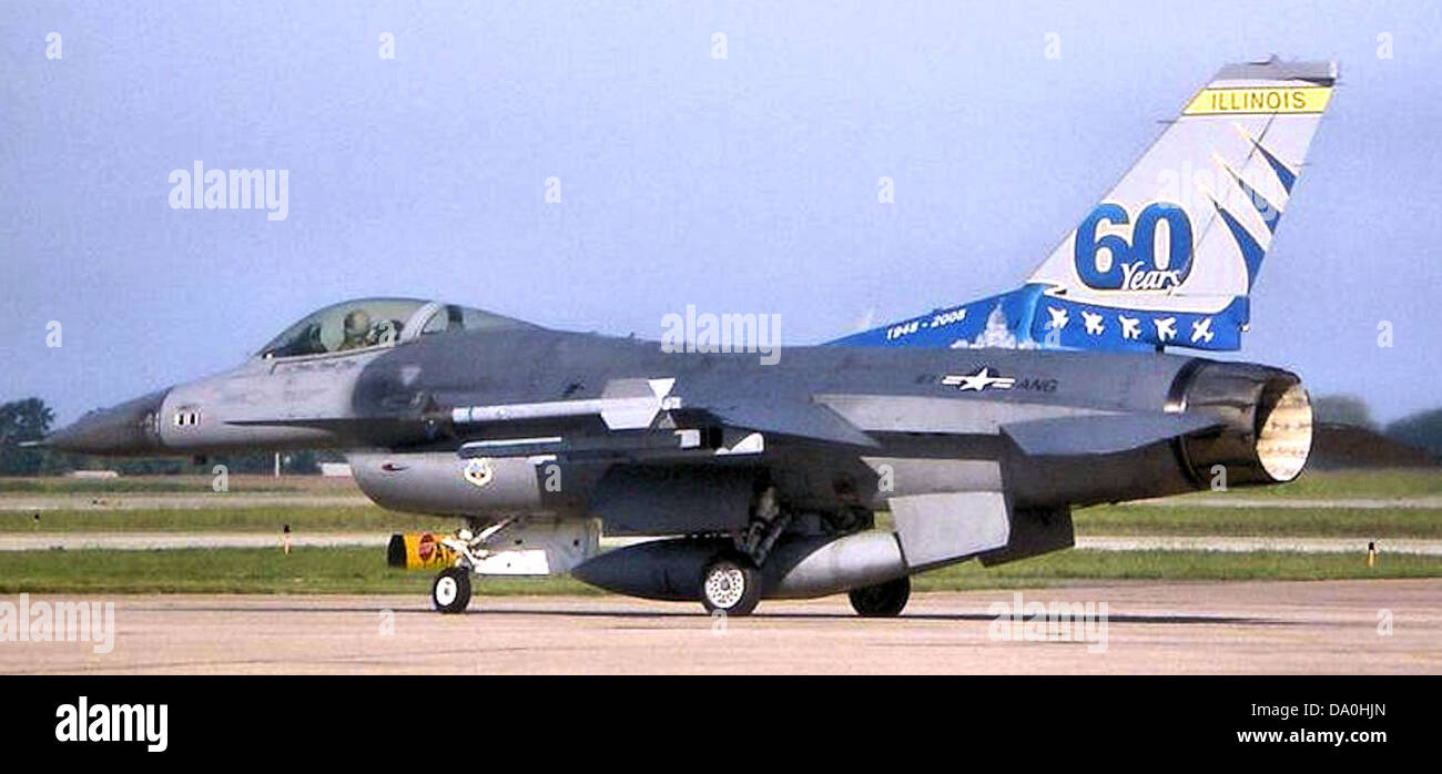 170th Fighter Squadron - 60th Anniversary F-16 Stock Photo - Alamy