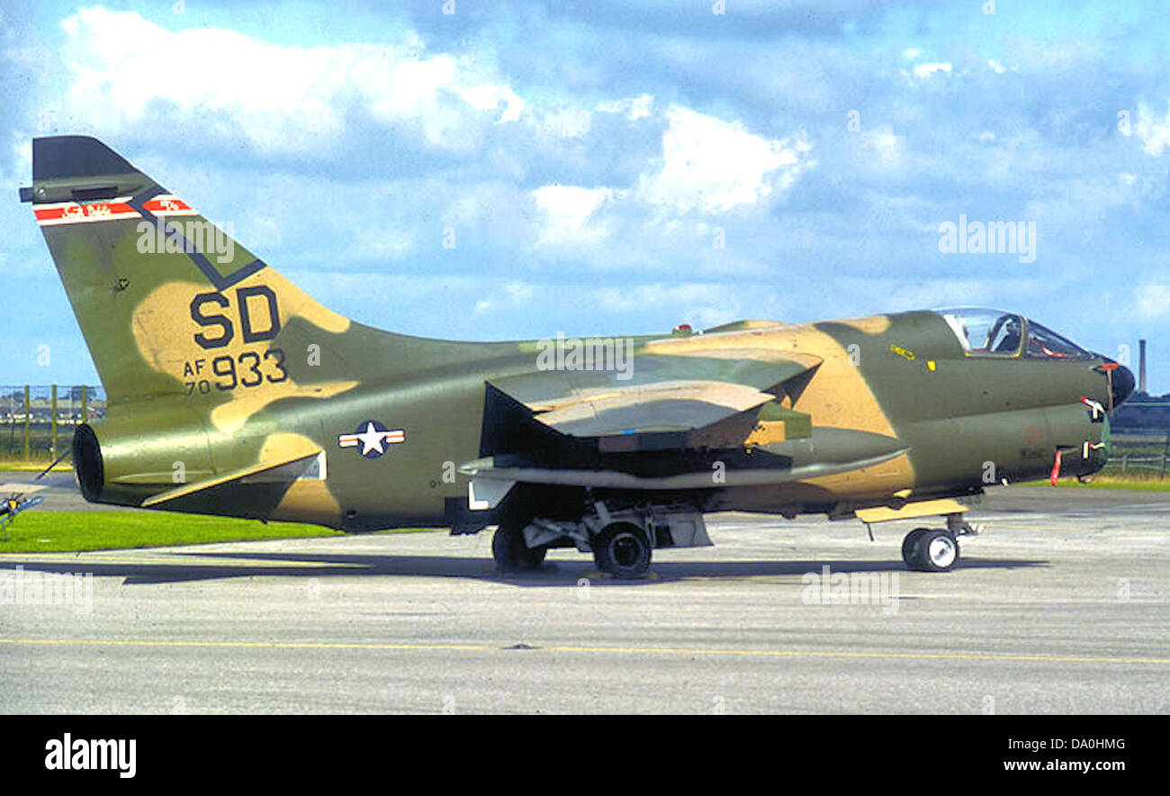 The 175th Tactical Fighter Squadron operated the A-7D Corsair II ...