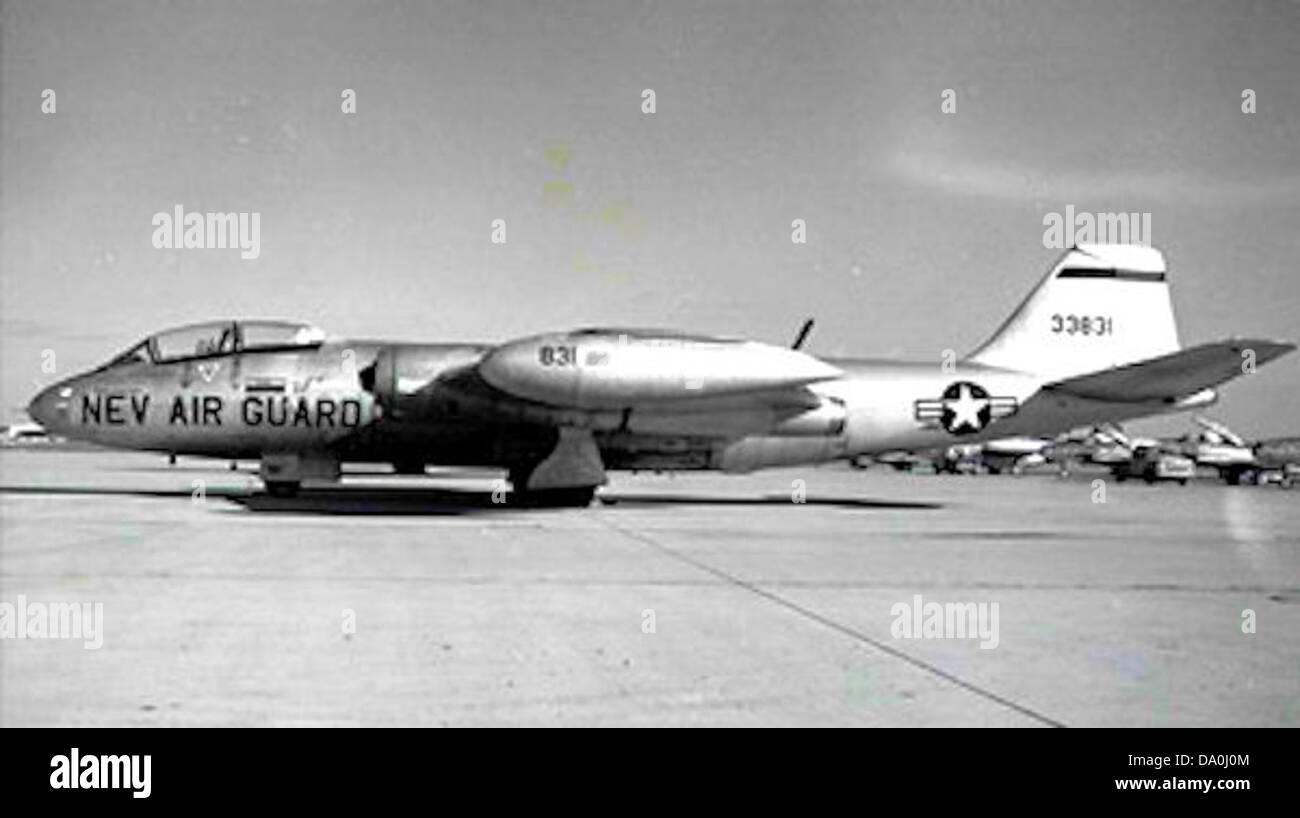 192d Reconnaissance Squadron RB-57C 53-3831 Stock Photo - Alamy