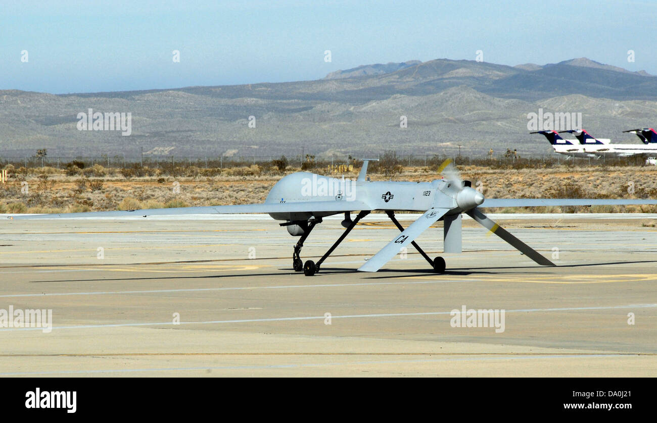 The 196th Reconnaissance Squadron operates the MQ-1B Predator, an ...