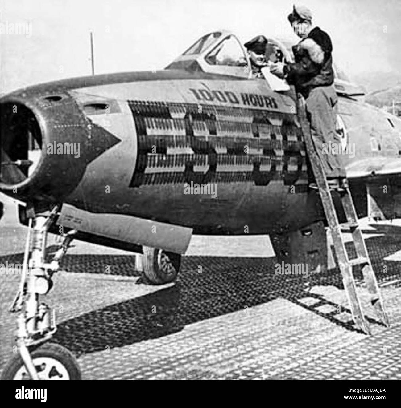 The F-84 Thunderjet was a key jet fighter used by the U.S. Air National ...