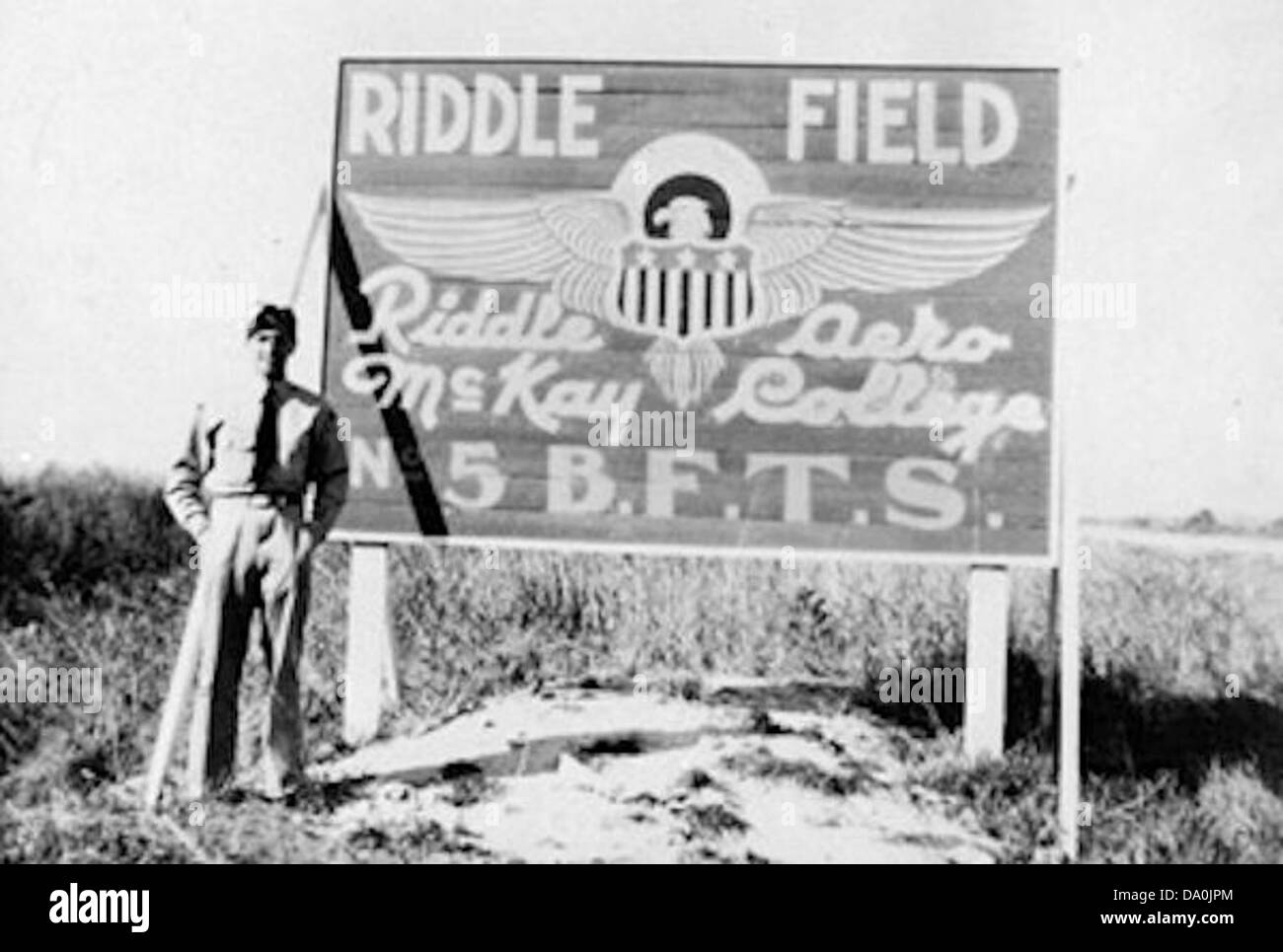 Riddle Field in Florida, as shown in this sign, was used during the ...