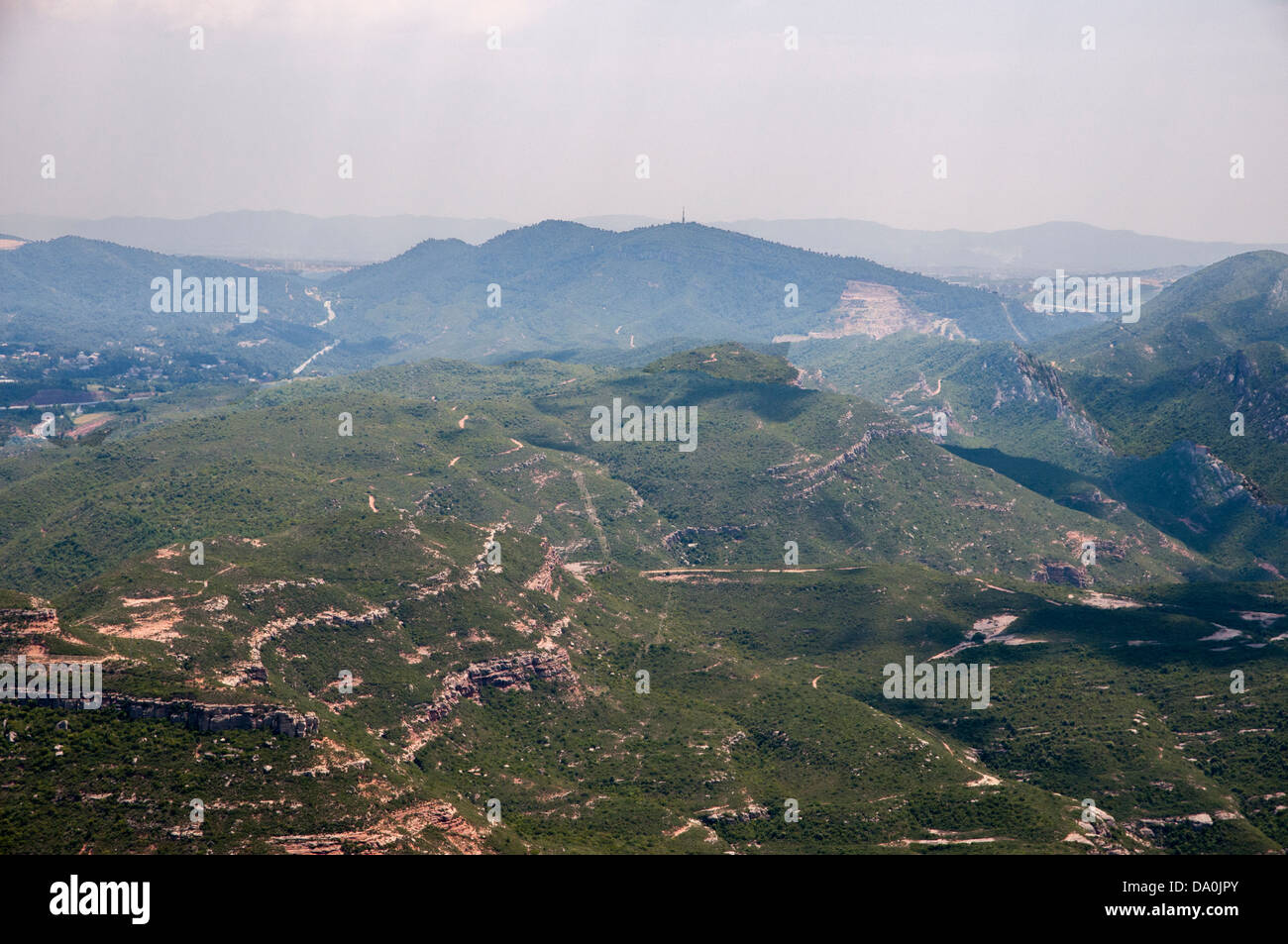 Aerial view of mountains Stock Photo - Alamy