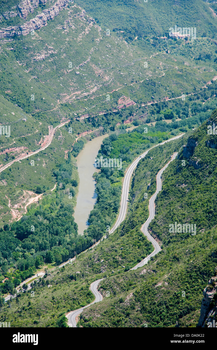 aerial view of the river Stock Photo - Alamy