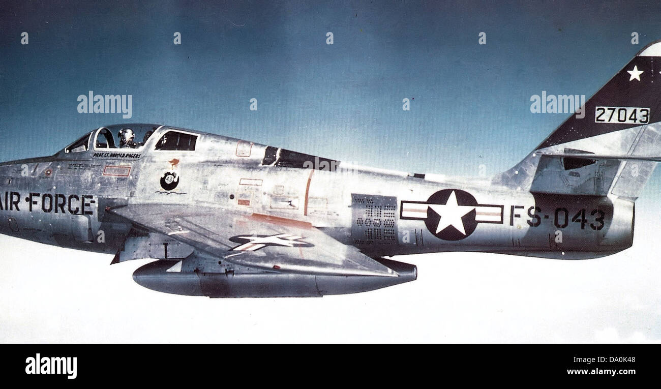The 407th Strategic Fighter Wing (SFW) operated the F-84F Thunderstreak ...