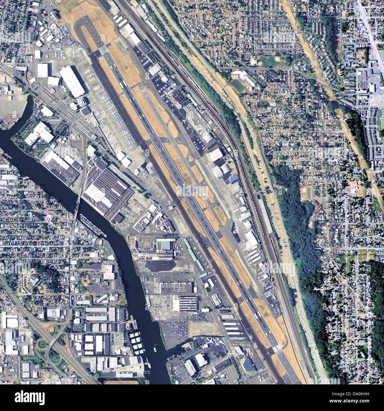 Boeing Field, located in Washington, serves as a major airport and ...