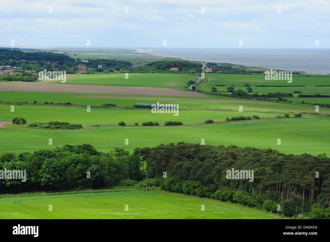 Class 101 diesel multiple unit in the North Norfolk Railway landscape ...