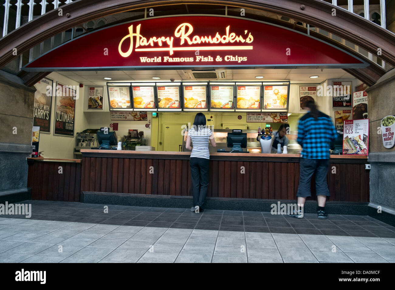 A Harry Ramsden's fish and chip shop at the McArthur Glenn outlet ...
