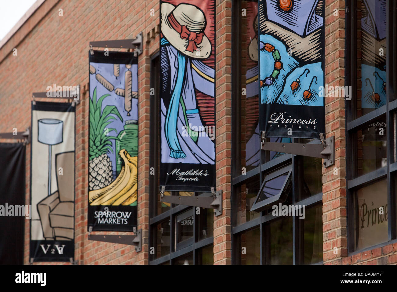 Farmer market is seen in the Kerrytown district of Ann Arbor, Michigan ...