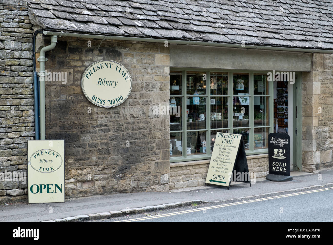 The Post Office & village shop in Bibury, Gloucestershire, UK Stock ...