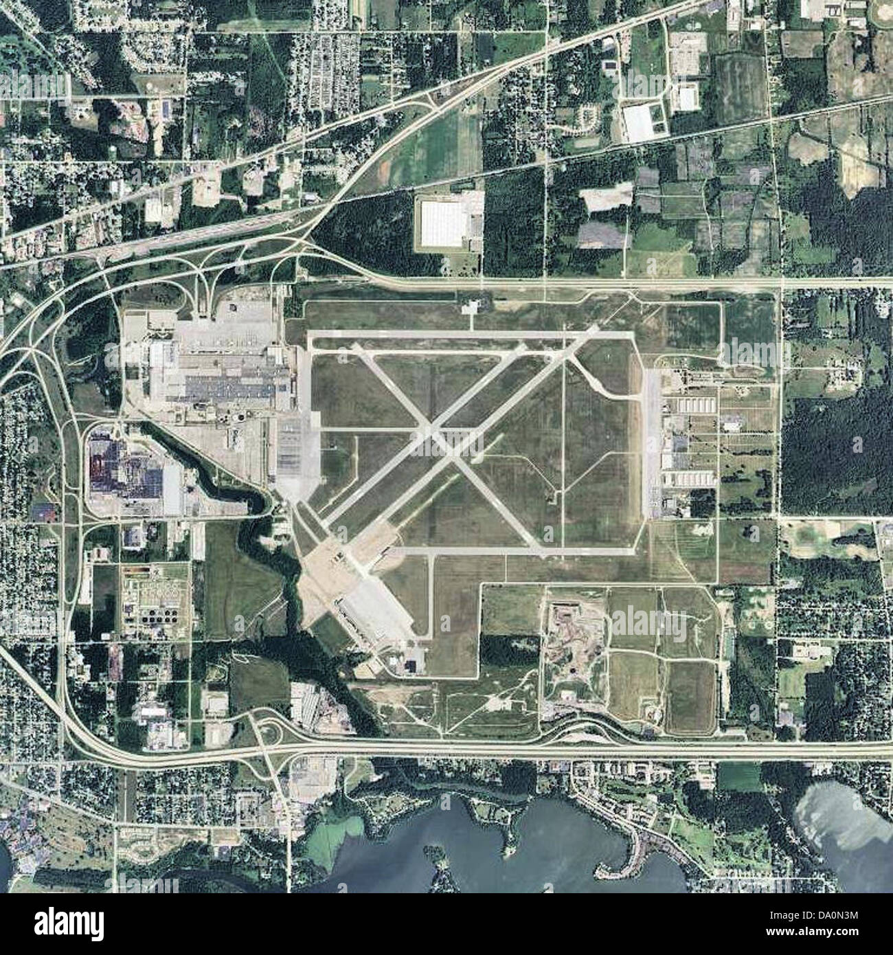 Willow Run Airport, located in Michigan, was a major manufacturing site ...