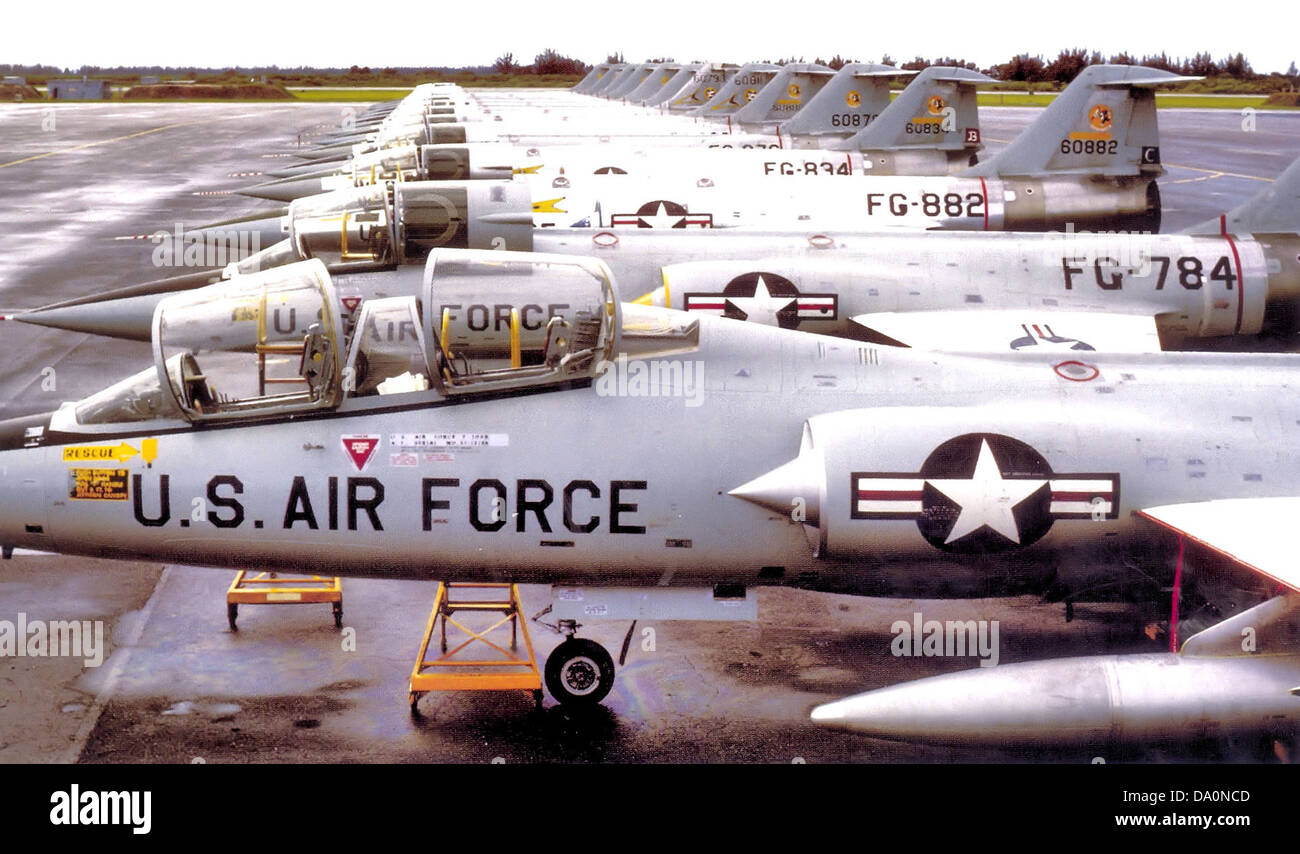 The 331st Fighter-Interceptor Squadron operated the F-104A Starfighter ...