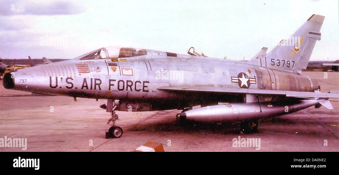 The 416th Tactical Fighter Squadron operated the North American F-100D ...