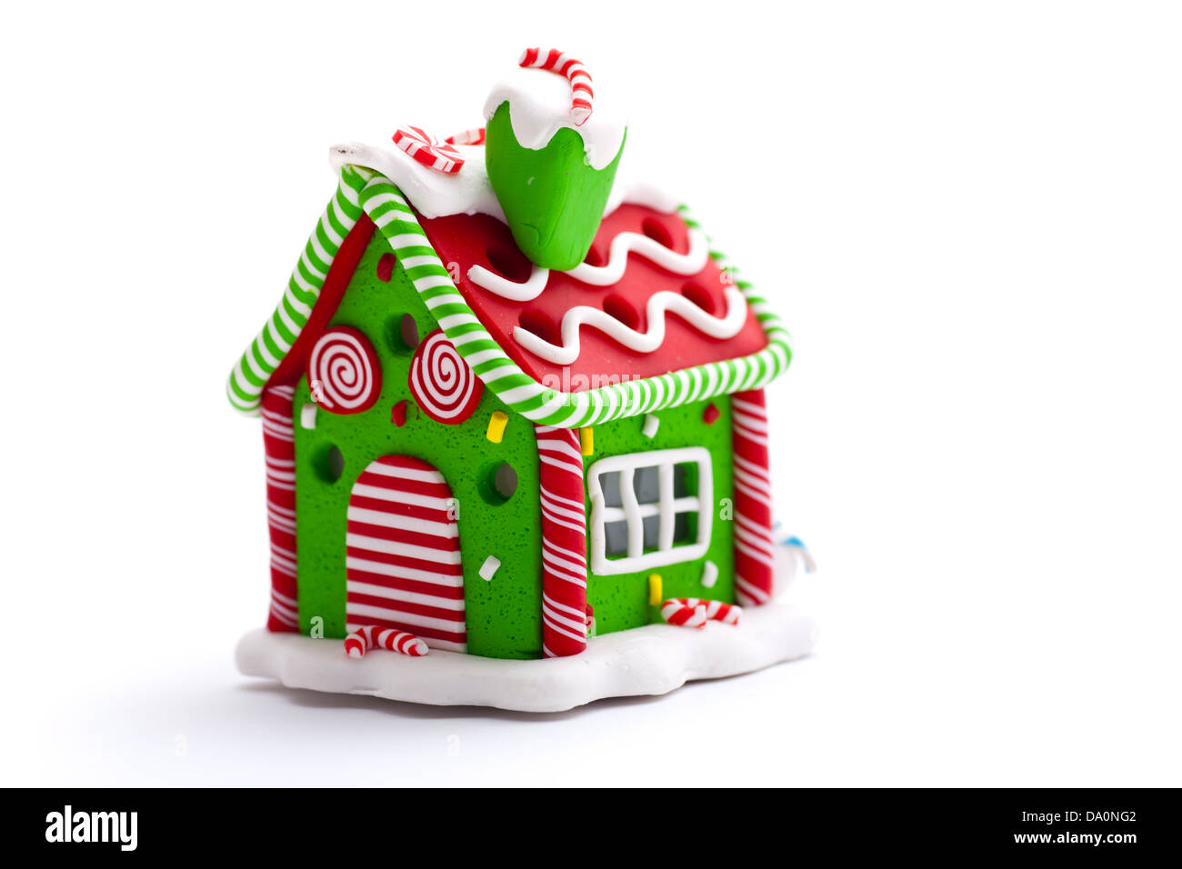 Christmas house on background winter Cut Out Stock Images & Pictures ...