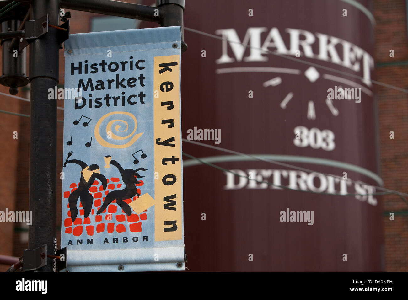 Kerrytown Market & shops building is seen in the Historic Market ...