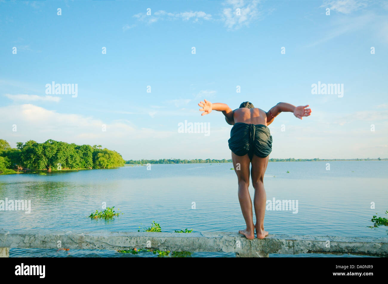 Boy diving into river hi-res stock photography and images - Alamy