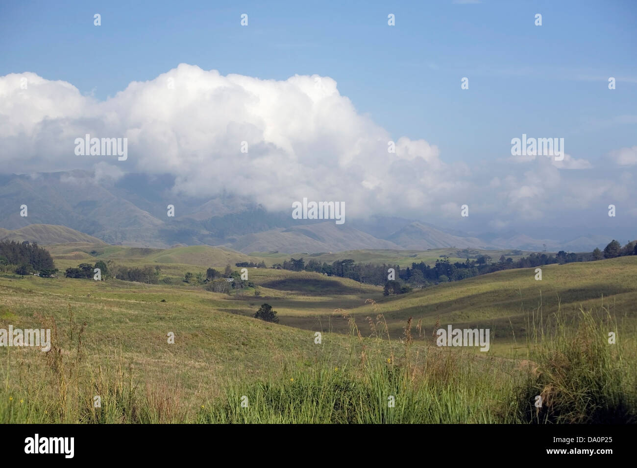 The scenic Eastern Highlands near Goroka range from about 2,000 to ...