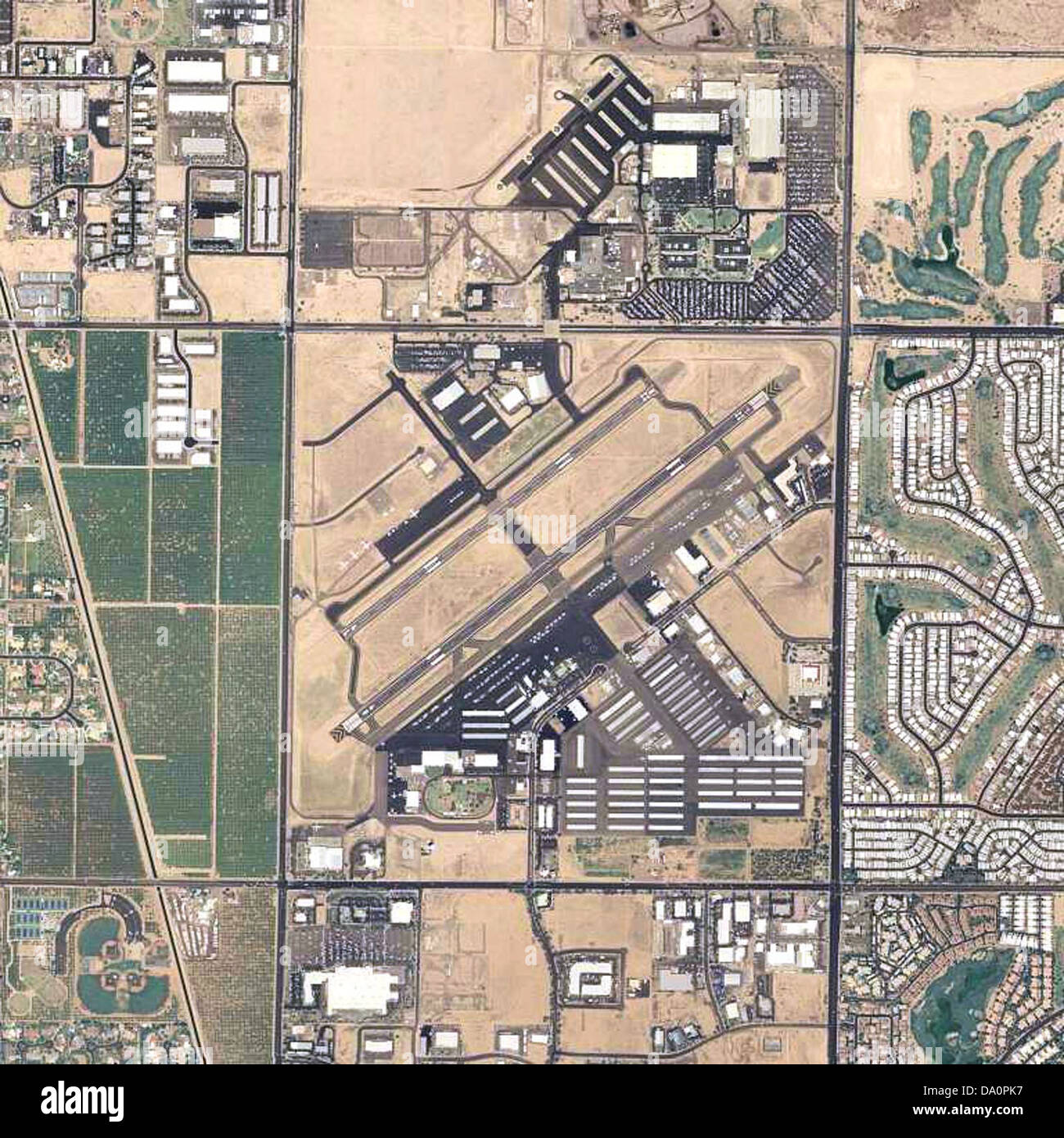 Falcon Field in Arizona, a historical airfield, is highlighted in the ...