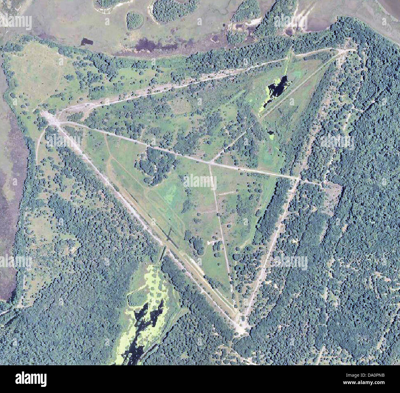 Harris Neck Army Airfield in Georgia, captured in a 2006 USGS image ...