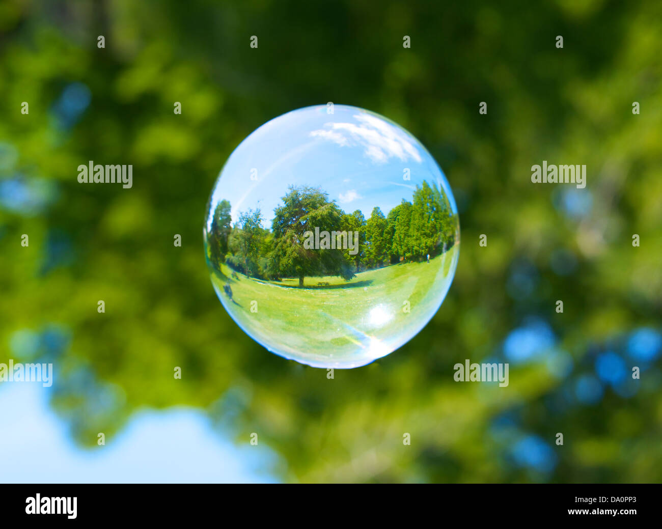 floating glass sphere Stock Photo - Alamy