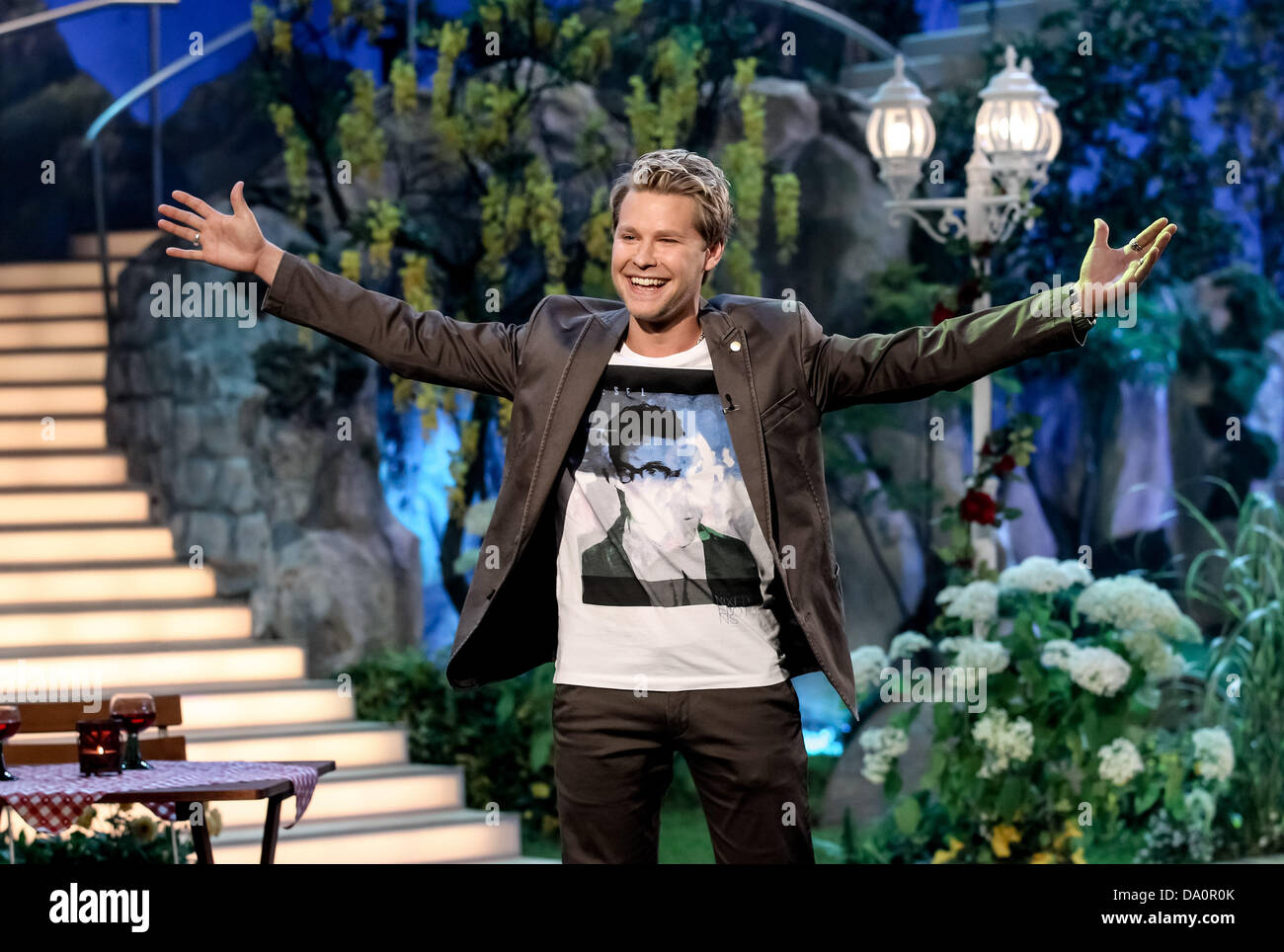 Singer Peter Michael during the 'Summer Festival of Popular Folk Music ...
