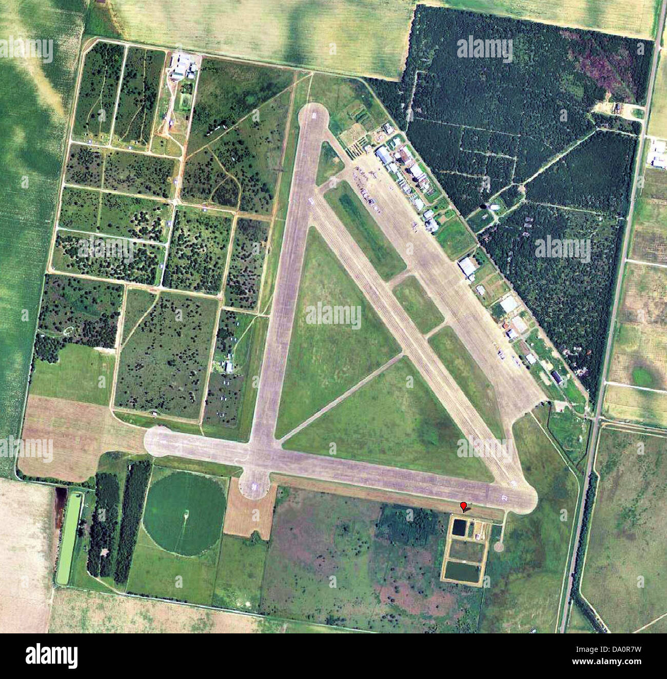 Moore Air Base in Texas, shown in a 2006 USGS map, was used for ...