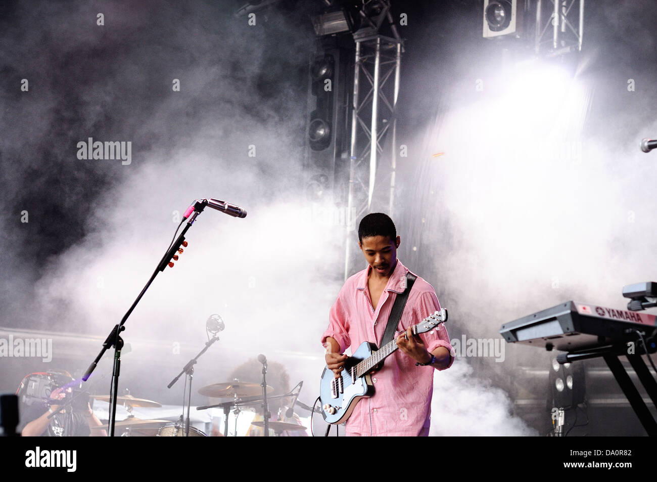BARCELONA - MAY 22: Mikaiah Lei, lead guitarist, vocalist, and ...