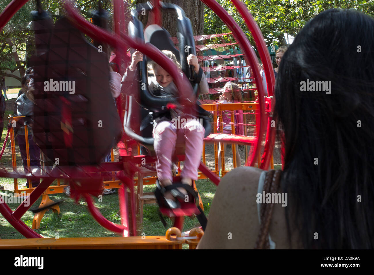 Children enjoy tumble ride Stock Photo - Alamy