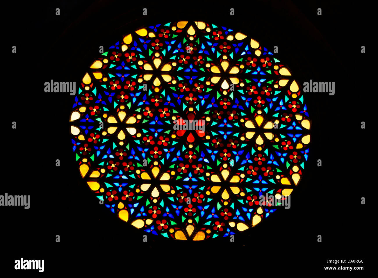 rosette-window, la seu, cathedral of santa maria of palma, palma de ...