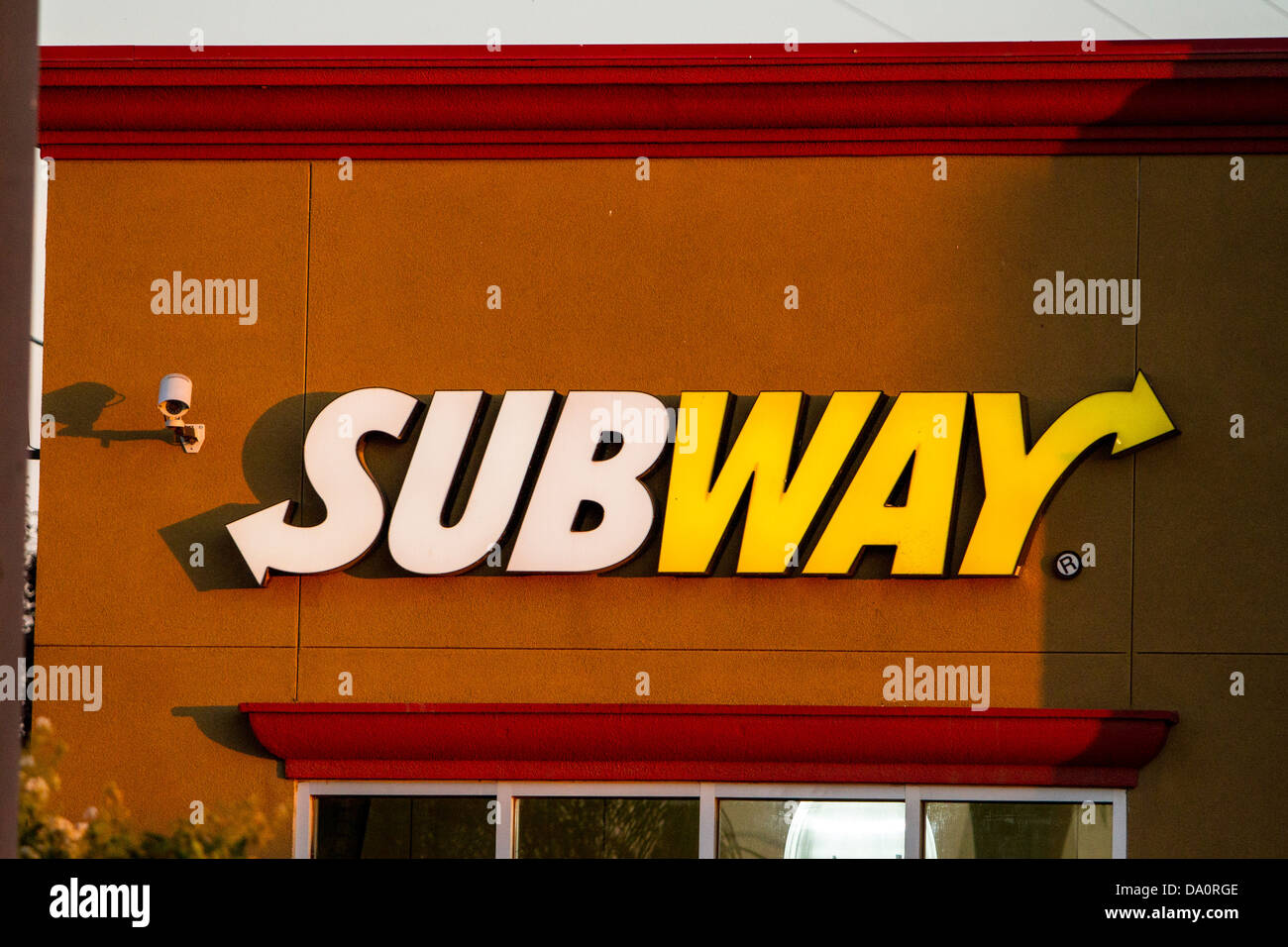 A subway Sandwich Shop Sign Stock Photo - Alamy