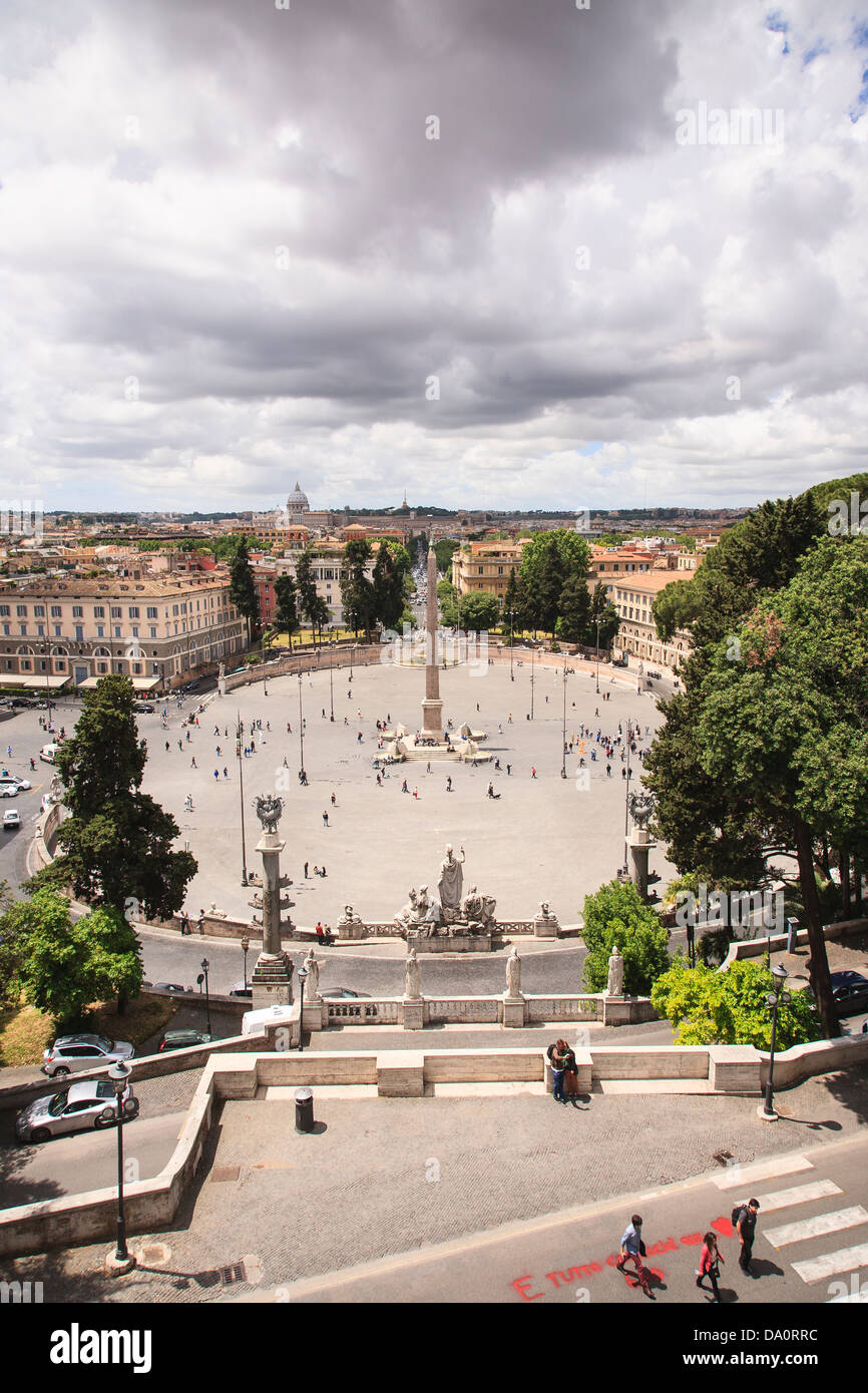 The Piazza del Popolo "People's Square" in Rome, Italy Stock Photo - Alamy