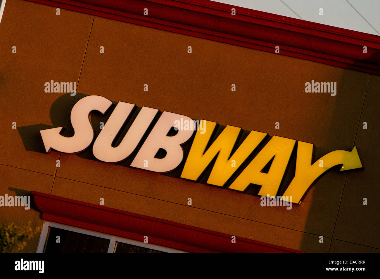 A subway Sandwich Shop Sign Stock Photo - Alamy